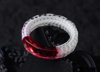 Handmade Snake Bone Ring, Epoxy Resin Jewelry - Etsy