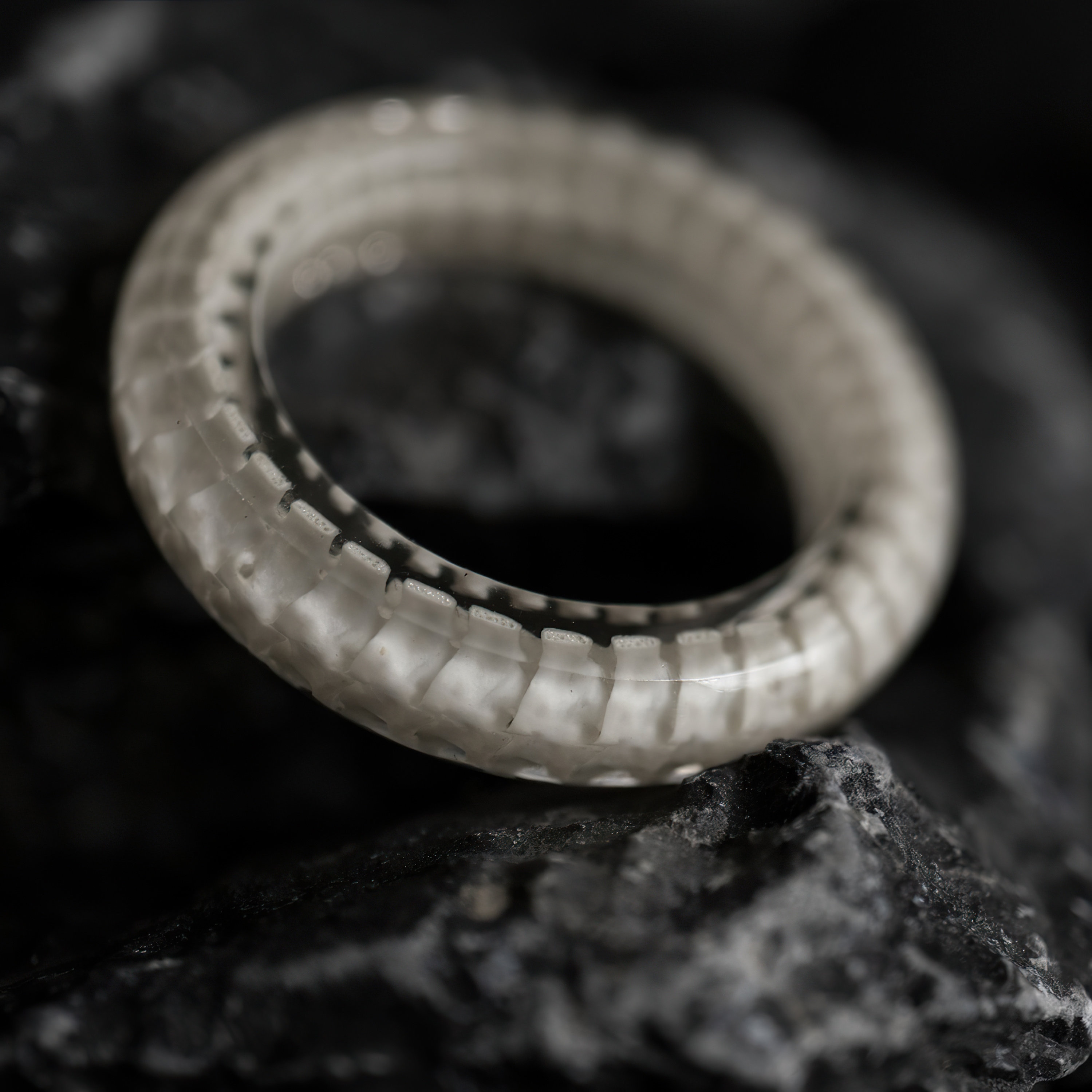 Handmade Snake Bone Ring, Epoxy Resin Jewelry - Etsy
