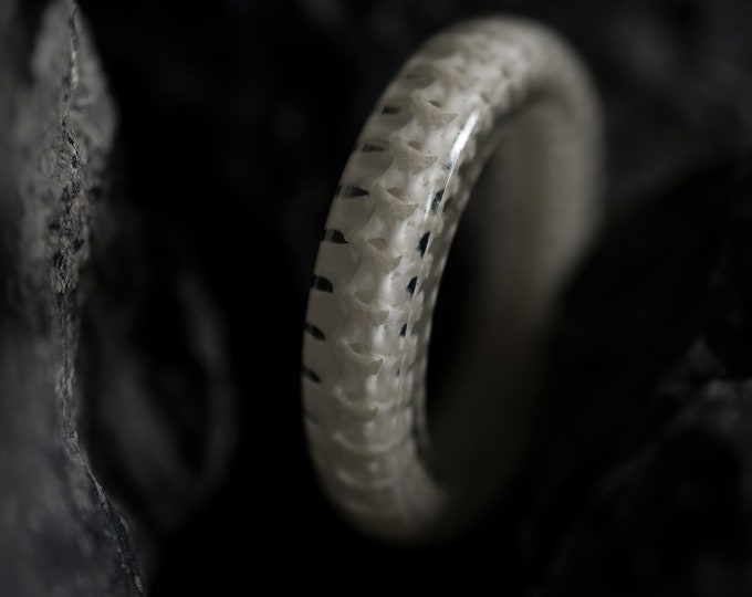 Real Bone, Bone Ring, Petroleum Quartz, Leg Bone, Finger Bone, Animal ...