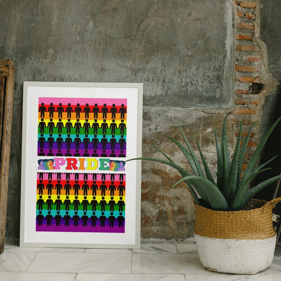 PRIDE LGBTQ Digital Art Printable Wall Art Inspirational - Etsy