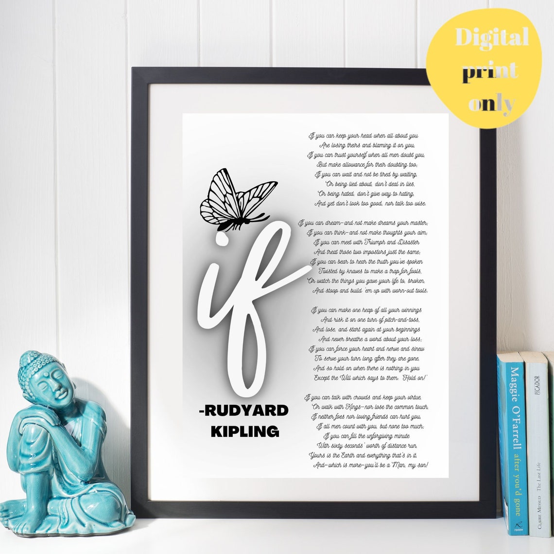 If Poem by Rudyard Kipling Printable Wall Art - Etsy