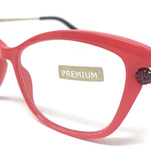 Reading Glasses Exclusive Model Vintage PERL Red for Women Fashion ...
