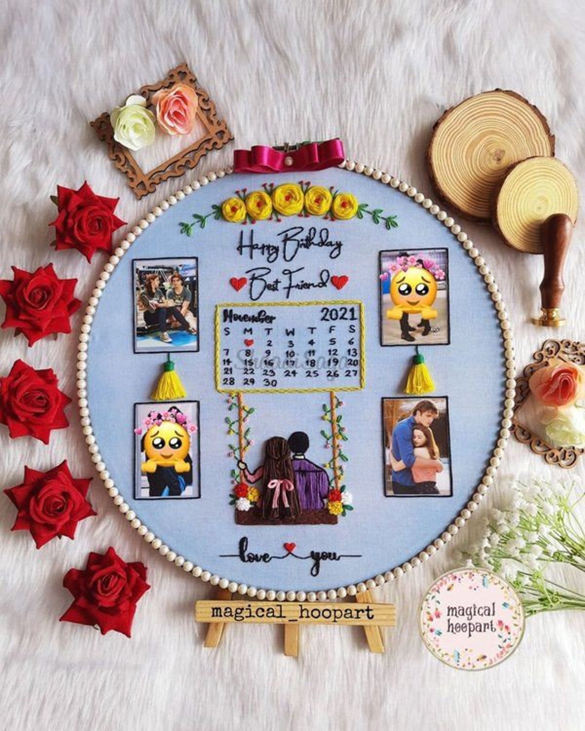 Birthday Hand Embroidery Design Customised - Etsy