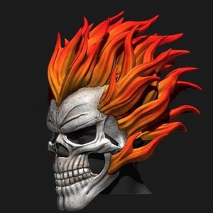 Ghost Rider Helmet STL COSPLAY - Etsy