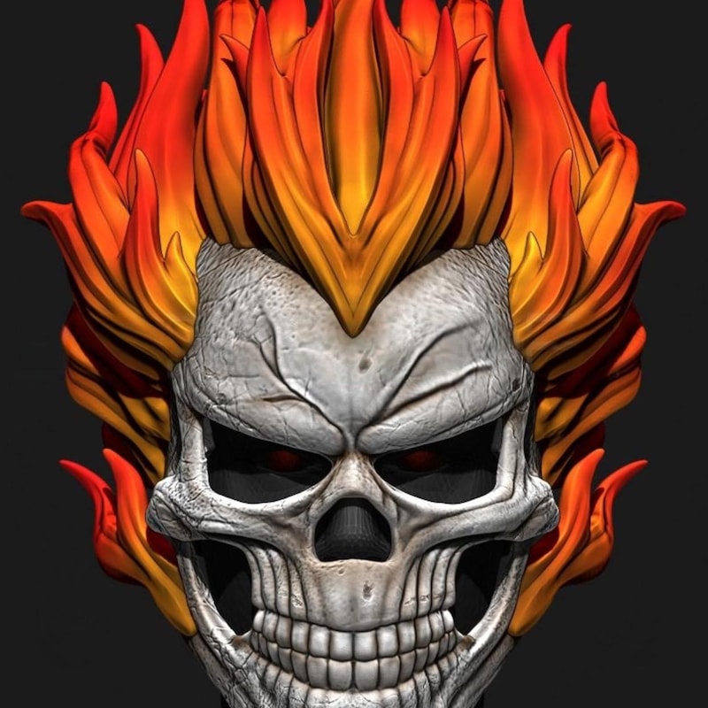 Ghost Rider Mask - Etsy