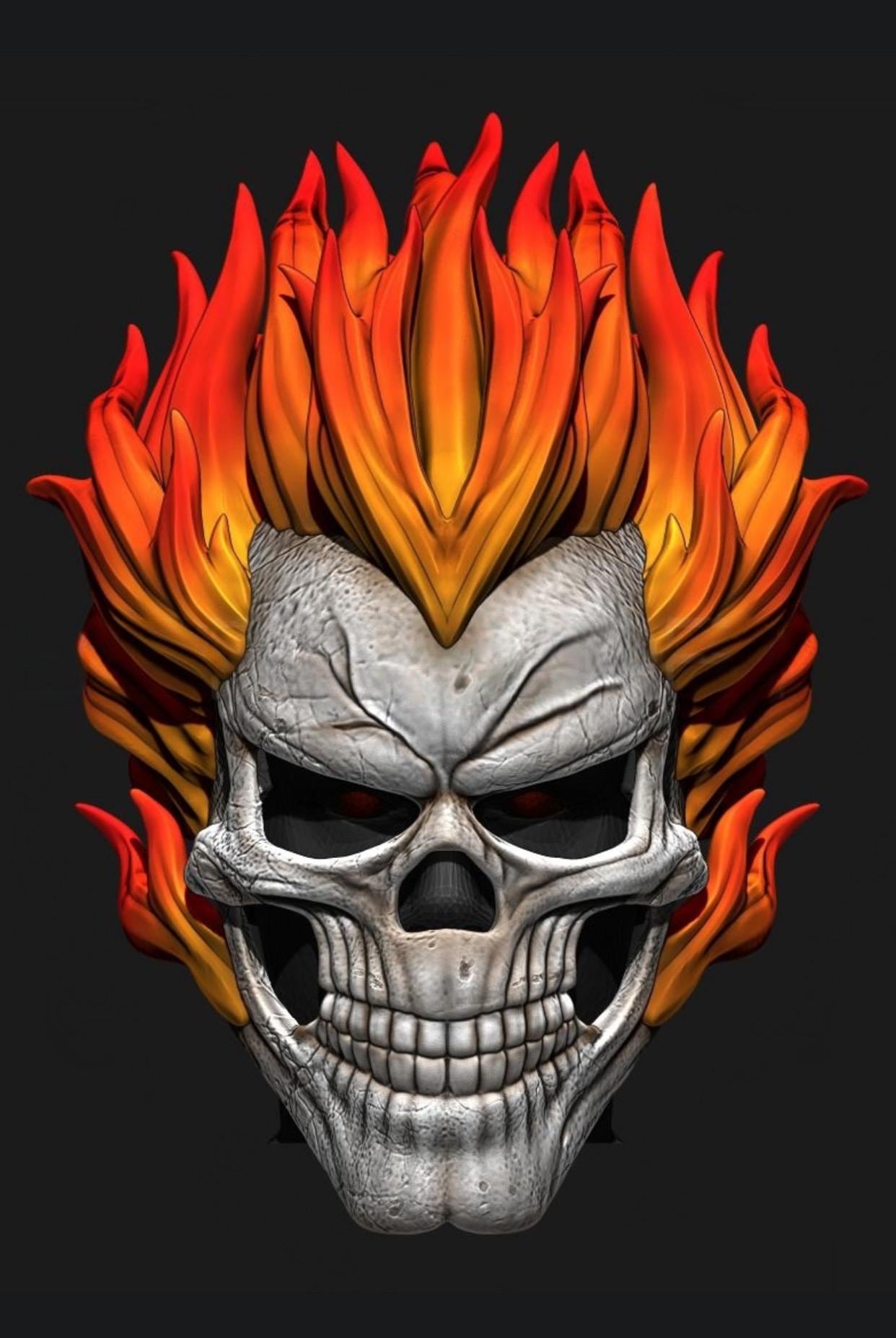 Ghost Rider Helmet STL COSPLAY - Etsy