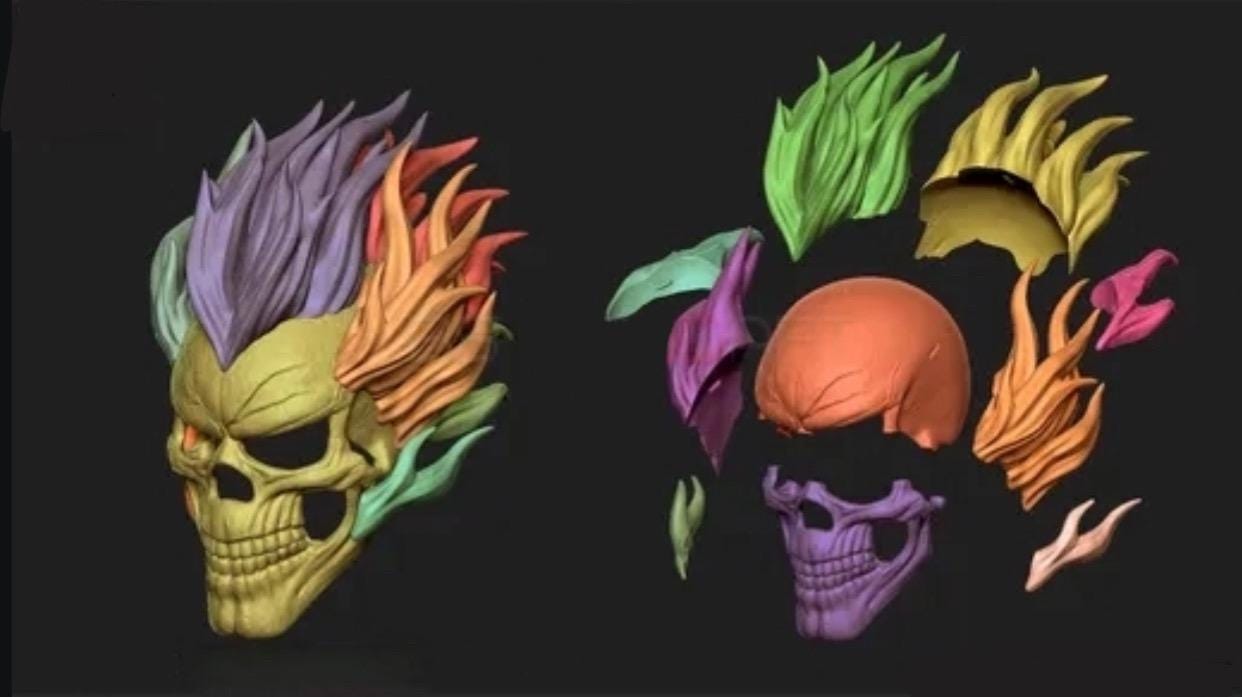 Ghost Rider Helmet STL COSPLAY - Etsy