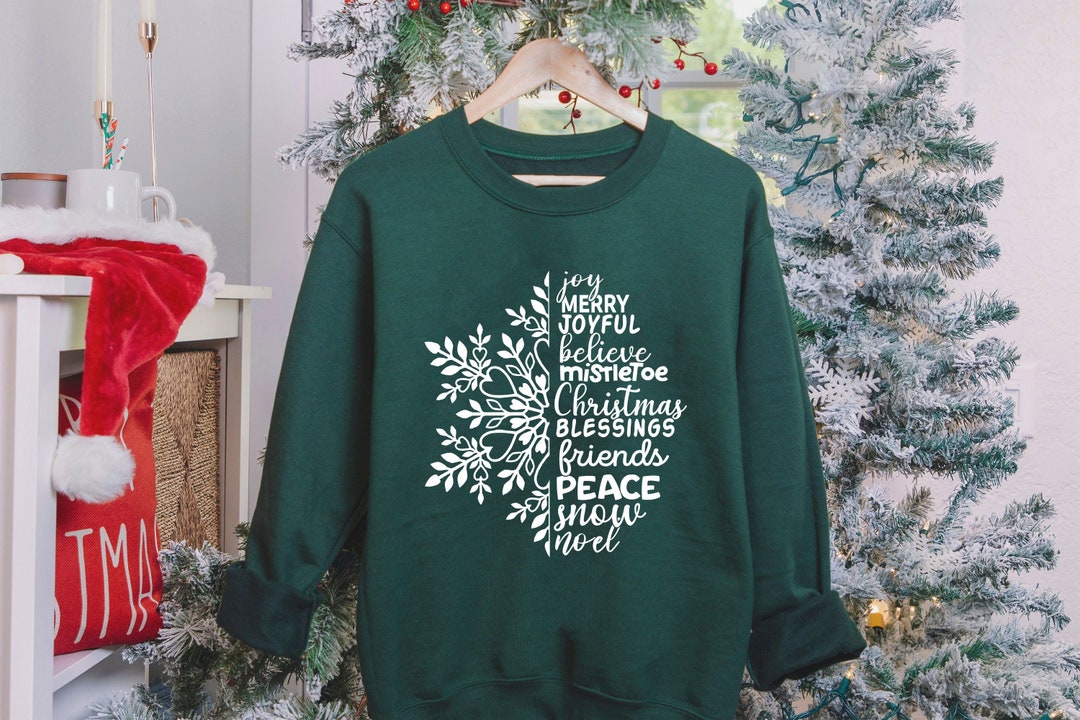 Joy Merry Believe Mistletoe Christmas Blessings Friends Peace - Etsy