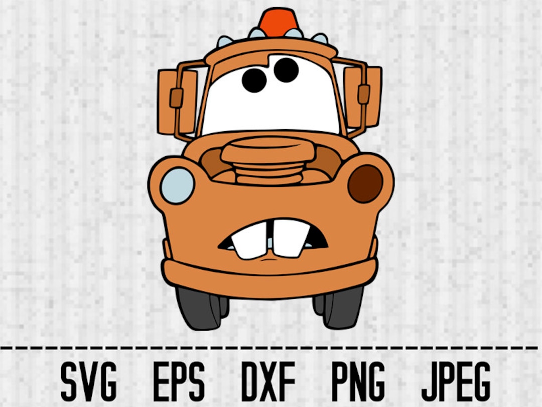 Cars 3 Tow Mater Svg Dxf PNG JPEG EPS Cameo Cricut Design - Etsy