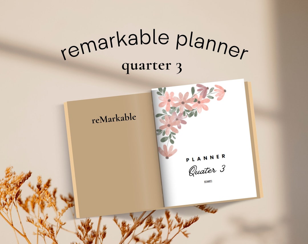 Remarkable Quarter 3 2025 Planner Daily Planner Remarkable 2 Templates ...