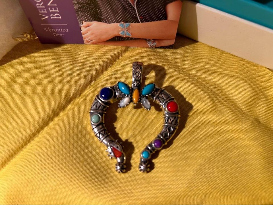 Carolyn Pollack Relios Veronica Dine Benally Sterling Silver Multi ...