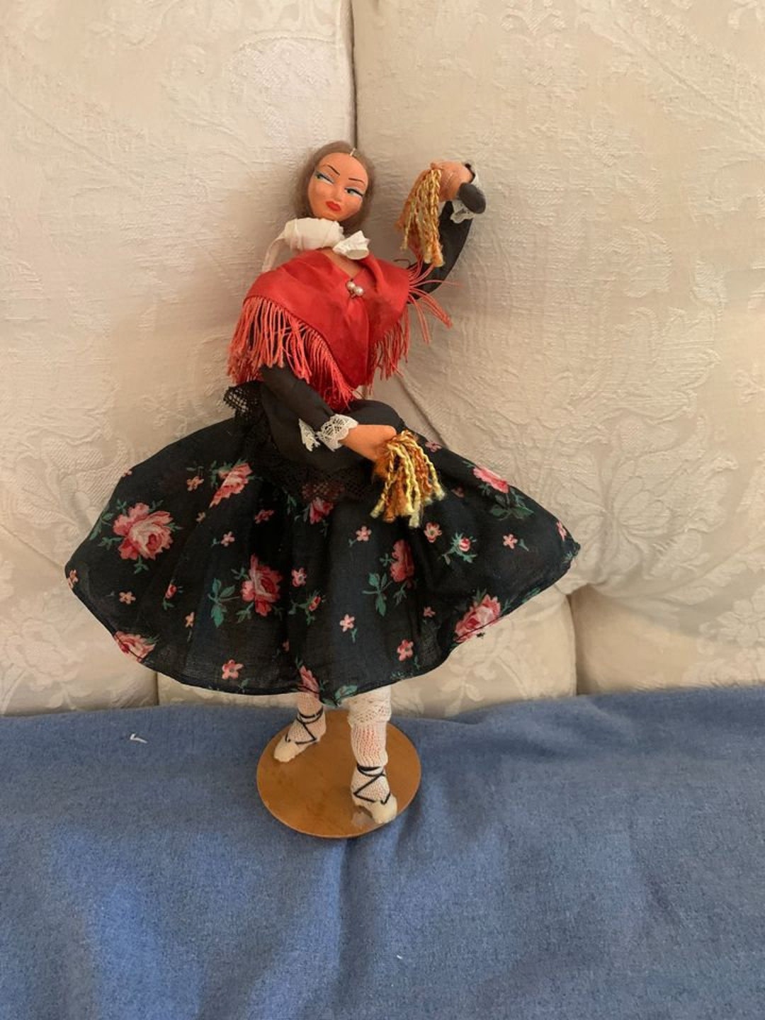 Doll, Vintage Layna Cloth Doll Spain Dancing Lady Hand Crafted in Spain ...