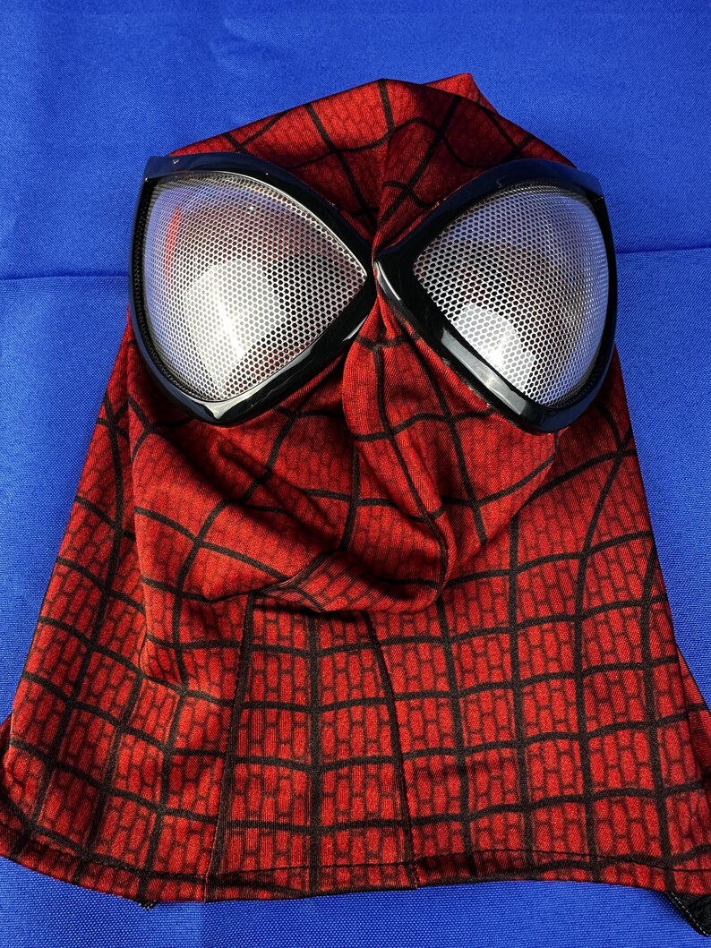 TASM 2 Spider-man Fabric Mask With Lenses, Cosplay Accessory, Big Eyes ...