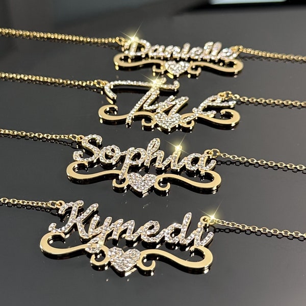 Wire Name Necklace - Etsy