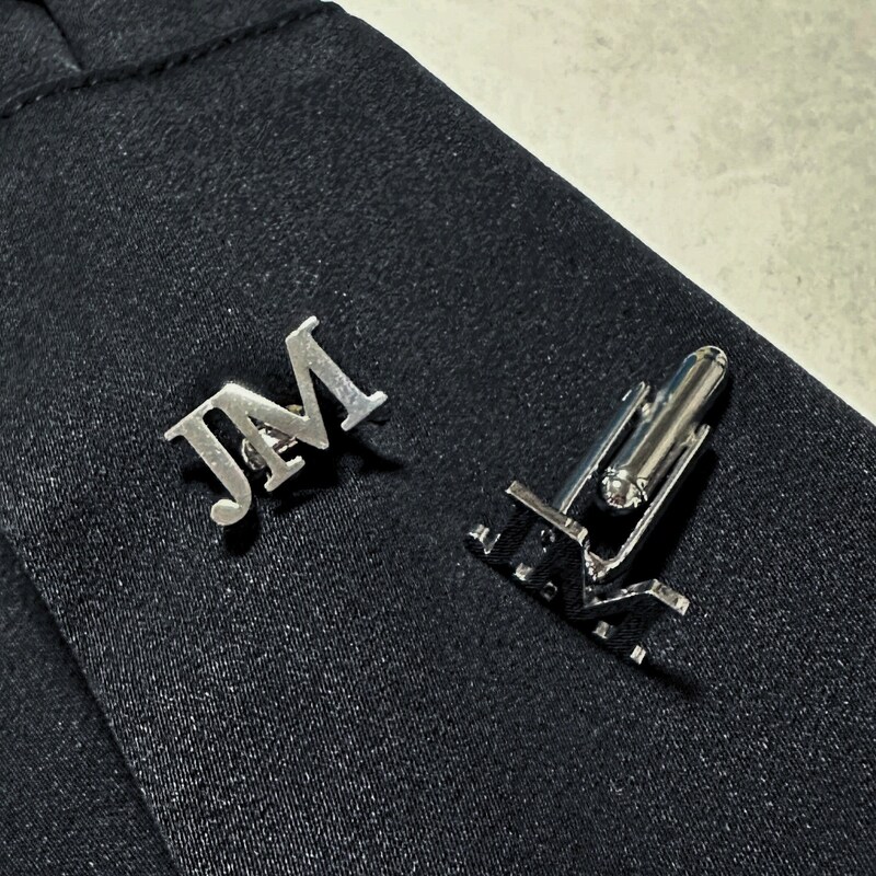Initial Cufflinks - Etsy