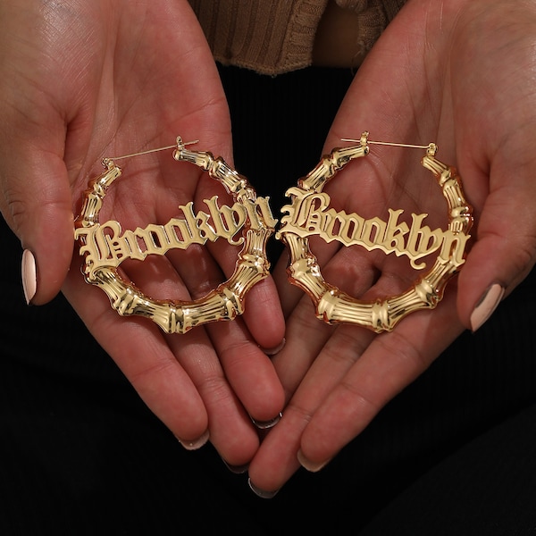 Bamboo Earrings - Etsy