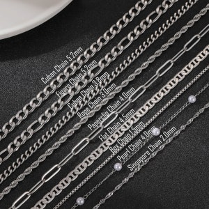 Pearl Chain Name Necklace | Personalized Chain Nameplate Pendant | Gold ...