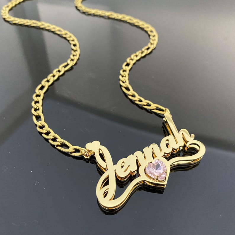 Custom Name Jewelry Set: Personalized Necklace, Twist Hoop Earrings ...