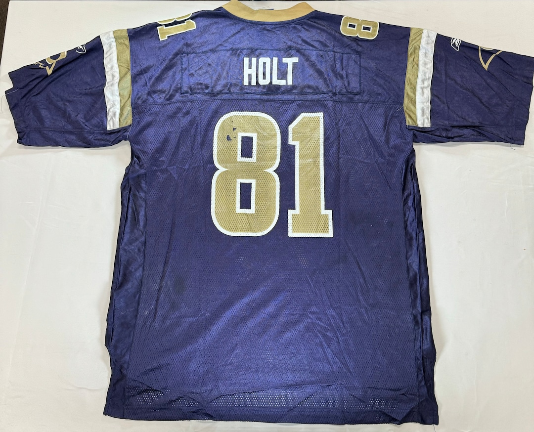 Vintage St. Louis LA Rams Torry Holt Navy Reebok NFL Size XL - Etsy