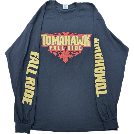 Vintage Tomahawk Fall Ride Biker Motorcycle Long Slee… - Gem