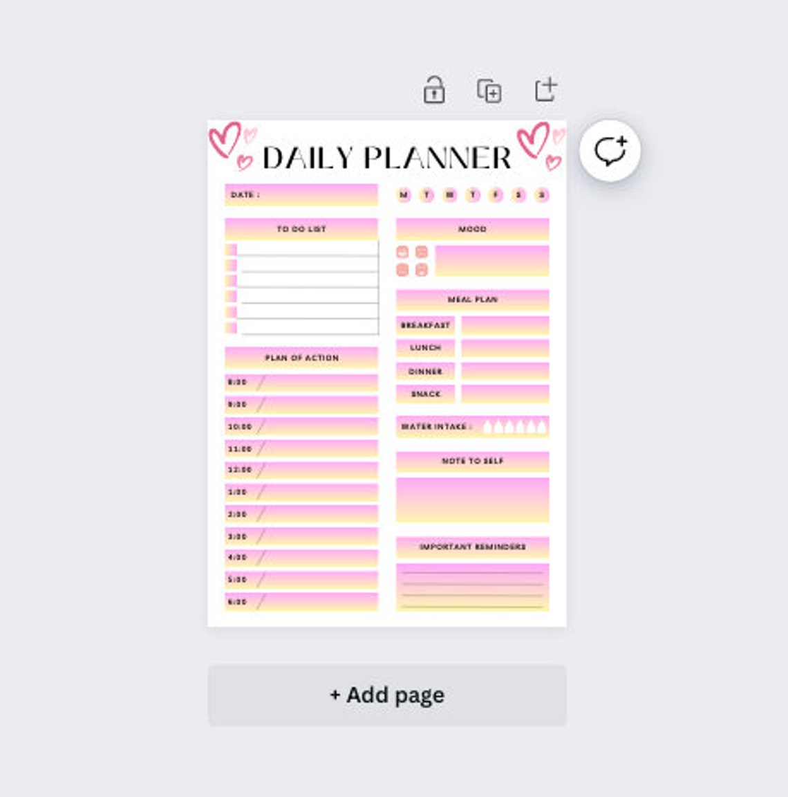 Pink Daily Planner Printable Organized Day Scheduler With To-do List ...