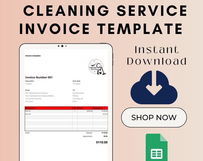 Dry Cleaner Receipt Template / Editable / Dry Cleaning Invoice ...