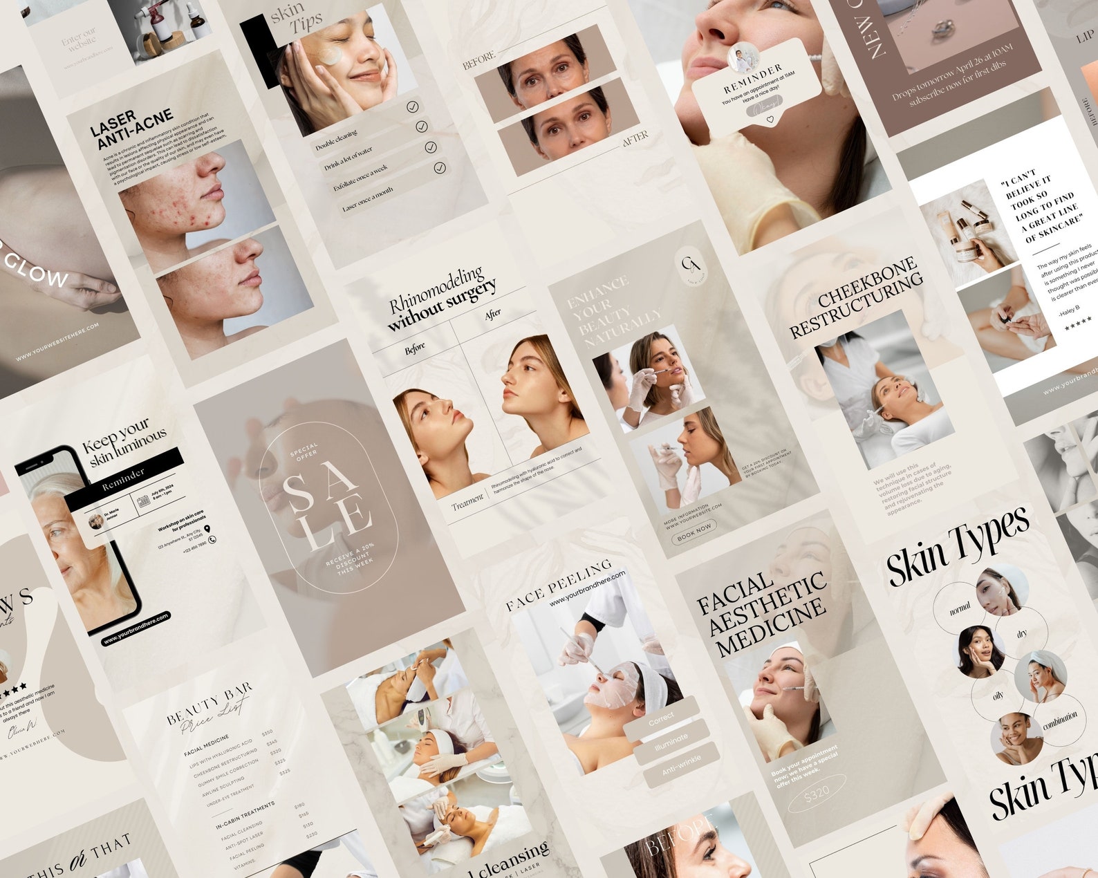 150 Botox and Filler Instagram Templates | Filler Stories | Botox Posts ...