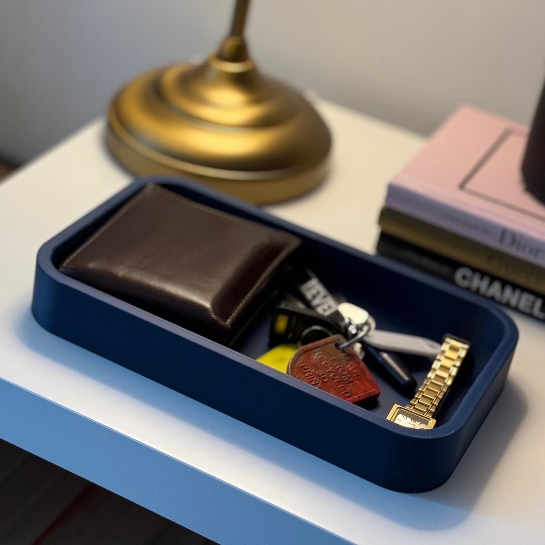 Elegant Catch-all Tray | Bioplastic Organizer for Wallet, Phone, Keys ...