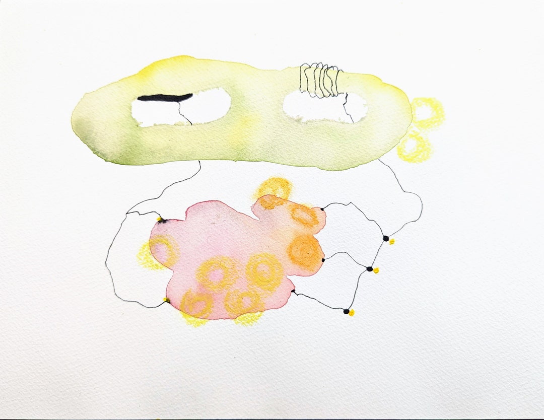 Thought Forms Series - Original Abstract Watercolor Painting - "thought ...
