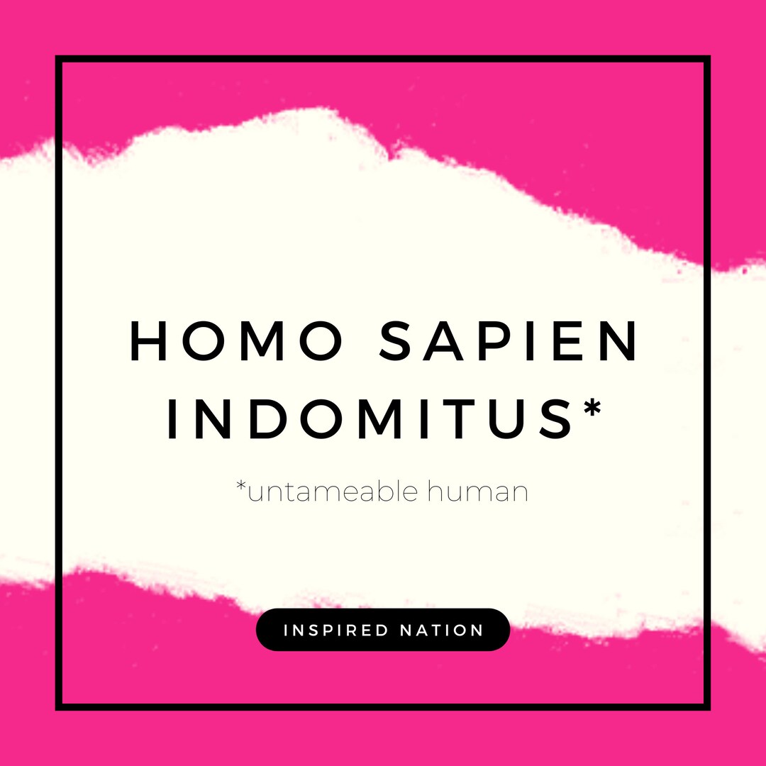 Homo Sapien Indomitus IG Post Download Success Motivation - Etsy
