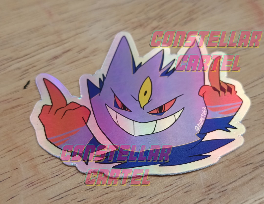 Holo Ghost Gang (holographic Vinyl Sticker) - Etsy