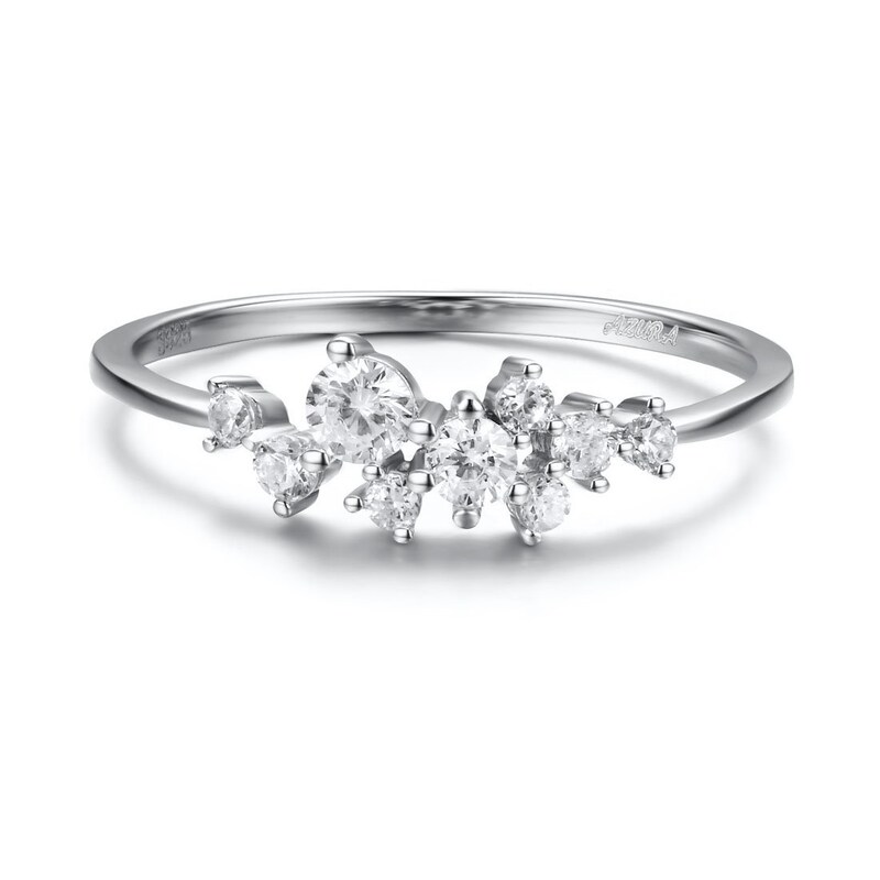 White Gold Stacking - Etsy