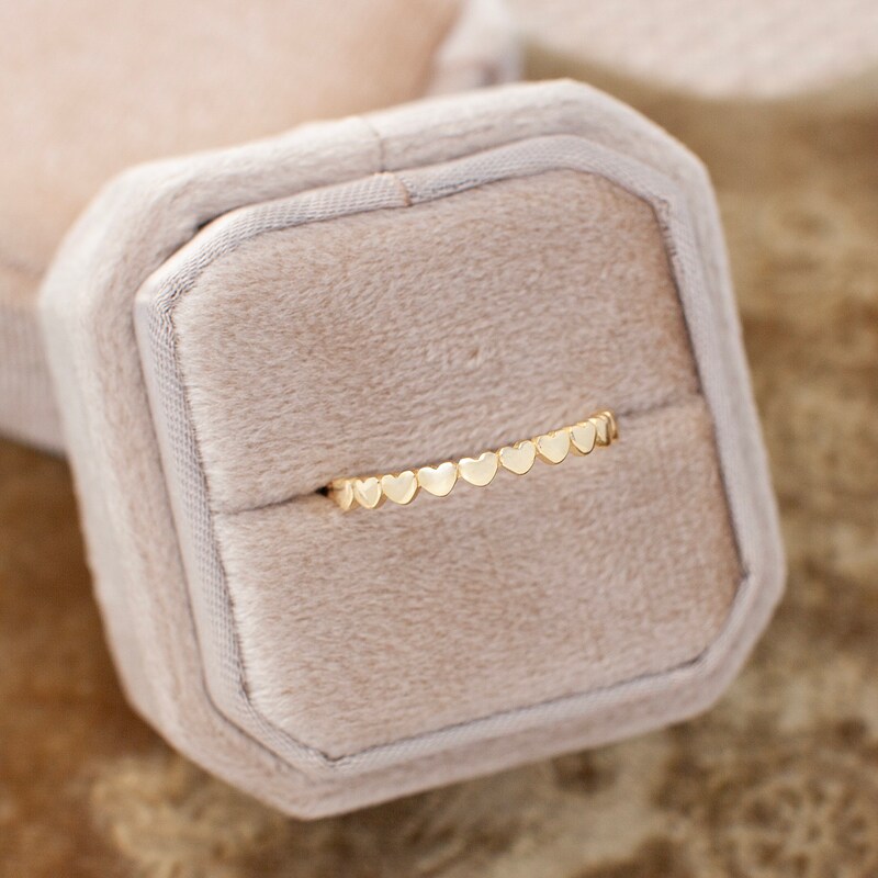 Dainty Heart Ring - Etsy