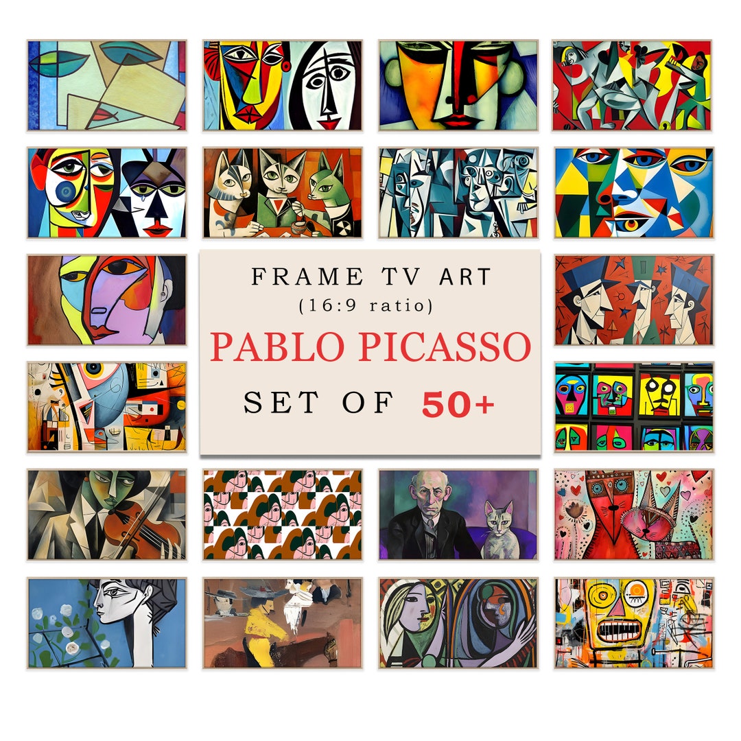 Samsung Frame Tv Art Pablo Picasso Art Collection Frame TV Colorful ...