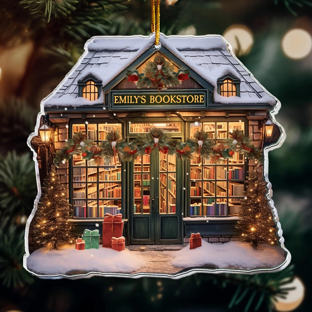 Custom Name Bookstore - Flat Design, Gifts for Book Club, Librarian ...