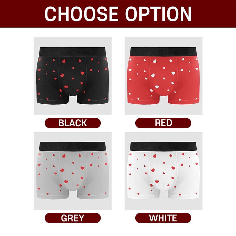 Personalized Men's Boxer Briefs, F Valentine's Day I Love You Every Day ...