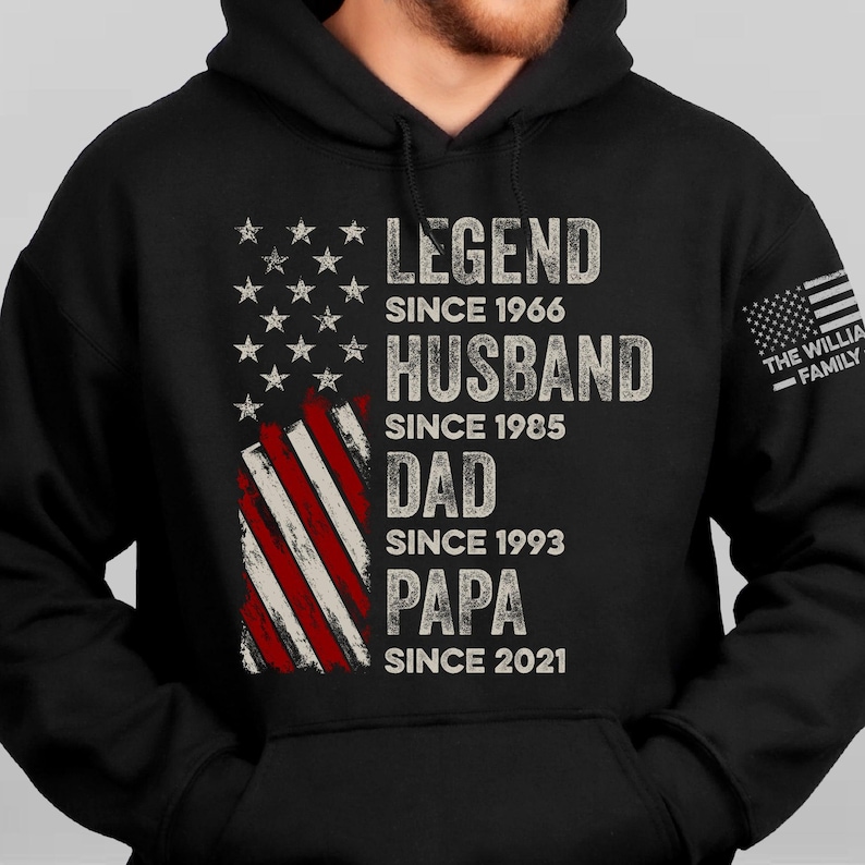 Legend, Husband, Dad and Grandpa Custom Family Name, Personalized ...