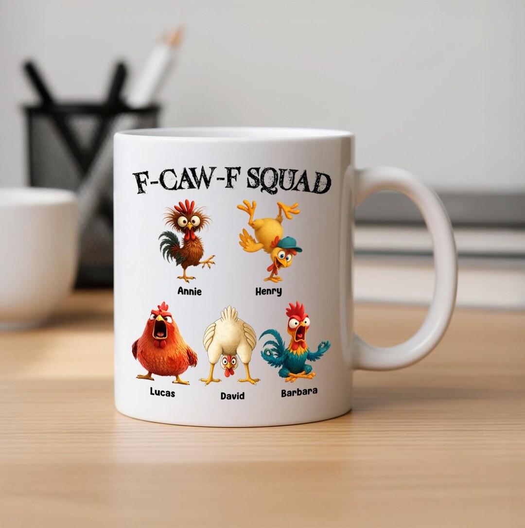 F-caw-f Squad, Funny Silly Exchange Gift, Gag Gift, White Elephant Gift ...