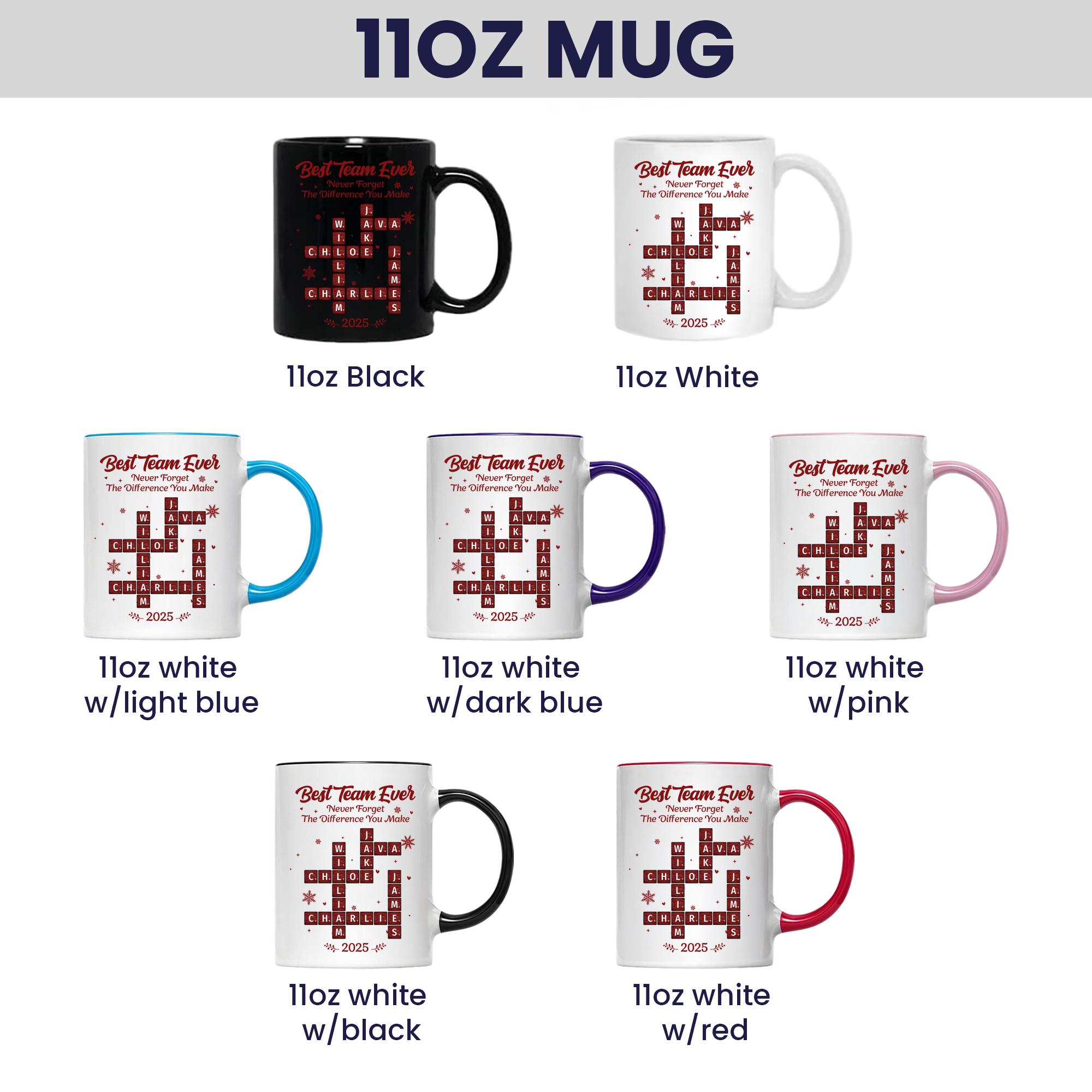 Best Team Ever Scrabble - Personalized Mug, Christmas Mug, Christmas ...