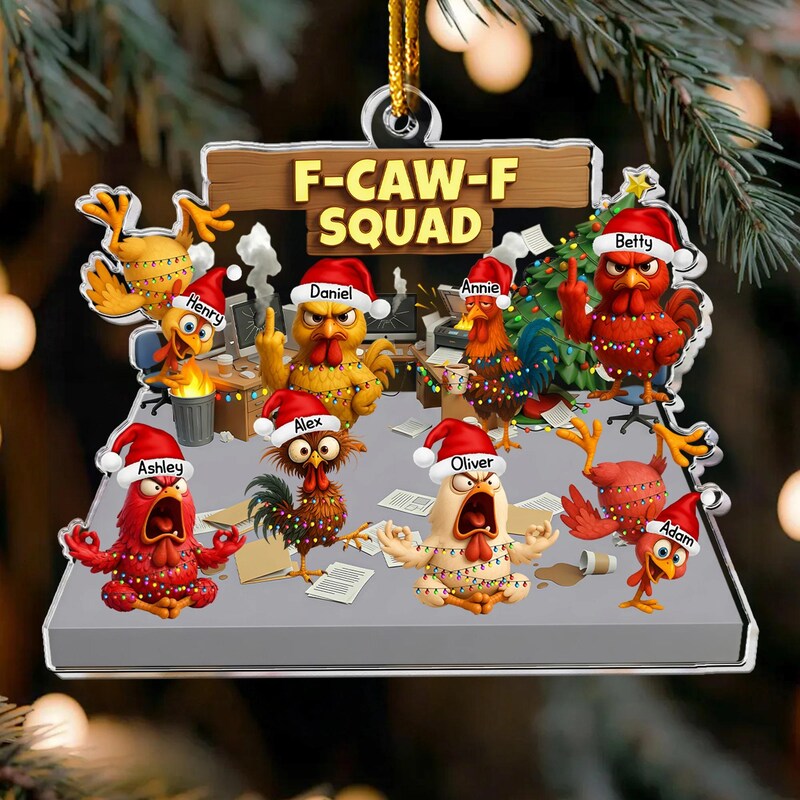 F Caw F Squad Ornament - Etsy
