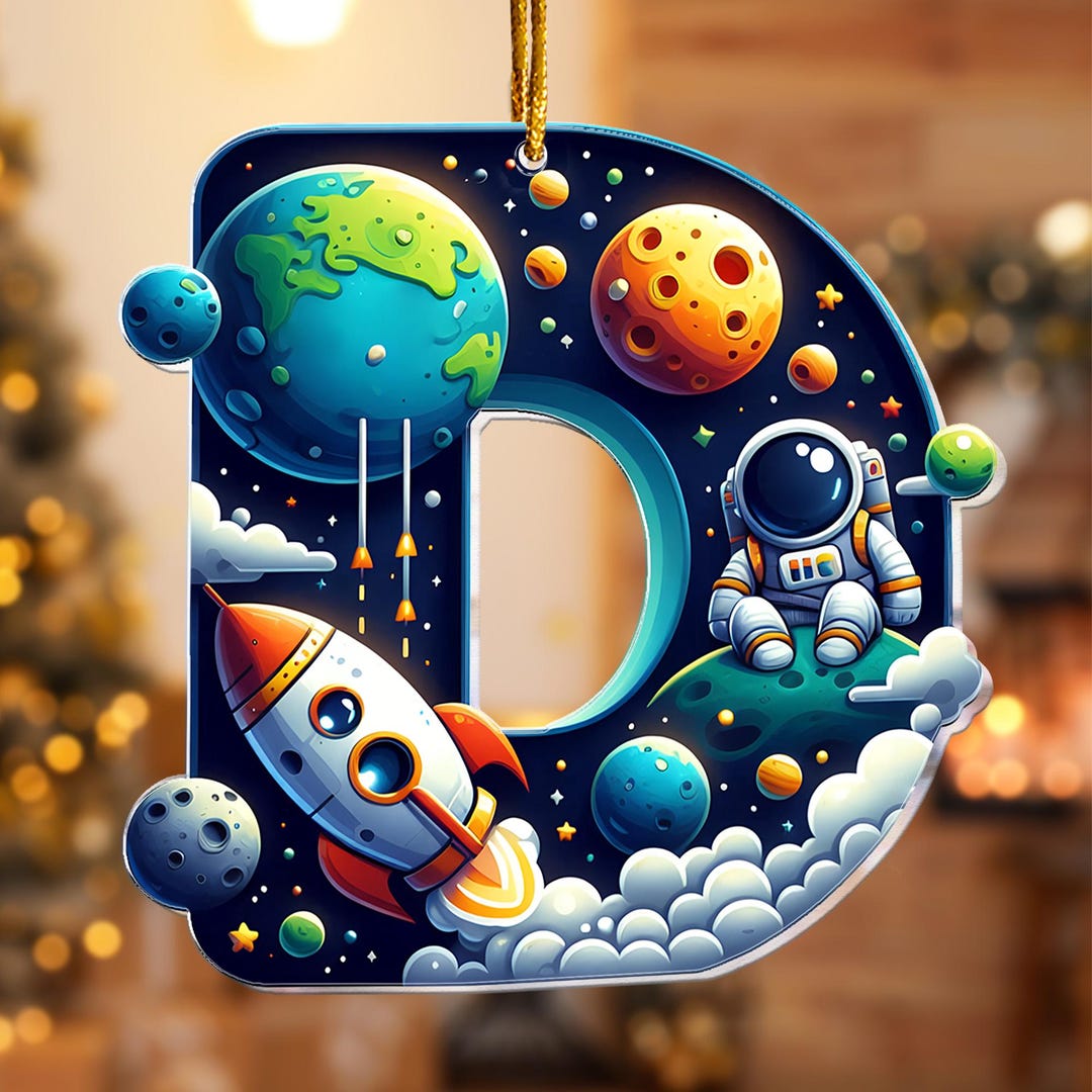 Astronaut Space Theme Letters for Kid Christmas Gift - Personalized ...