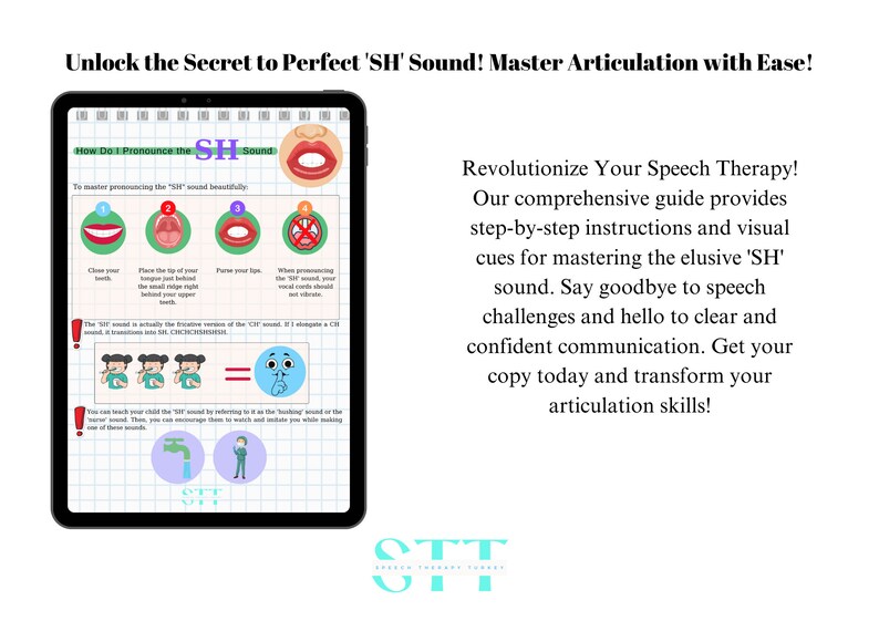 SH Sound Articulation Guide | Speech Therapy Handout (PDF Pattern) - Etsy
