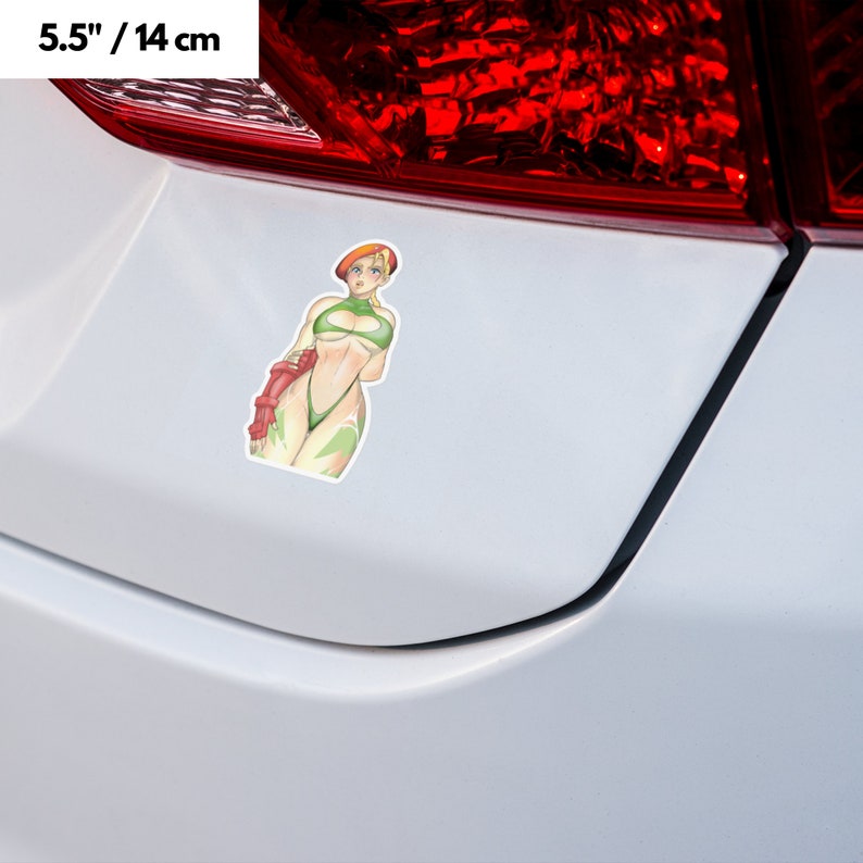 Kiss Cut Vinyl Sticker Fighter Doll Ecchi Etsy