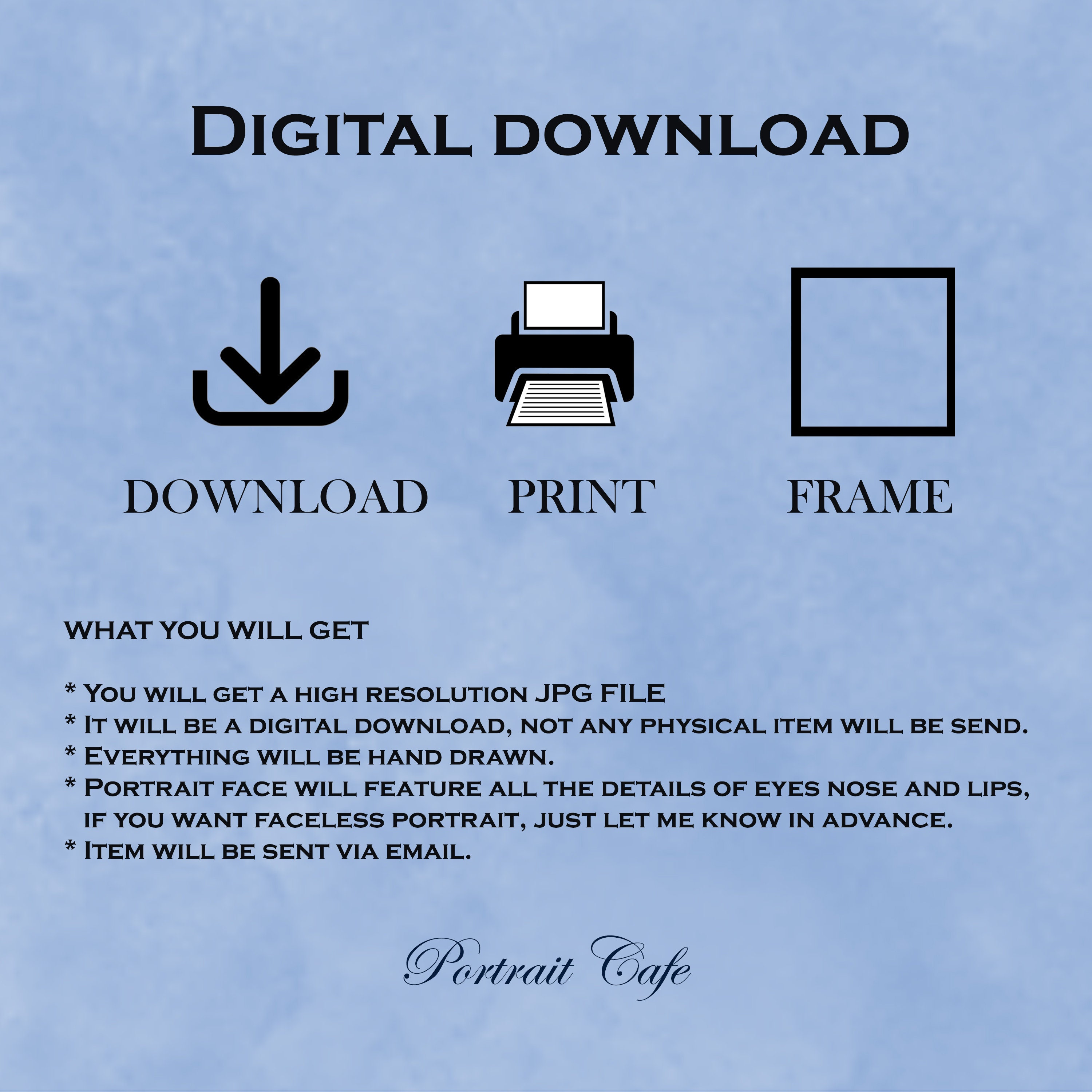 Printable Faceless Family Photo Illustration,faceless Drawing, Gift for ...