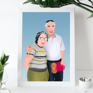 Printable Minimal Faceless Portrait, Couple Painting From Photo ...