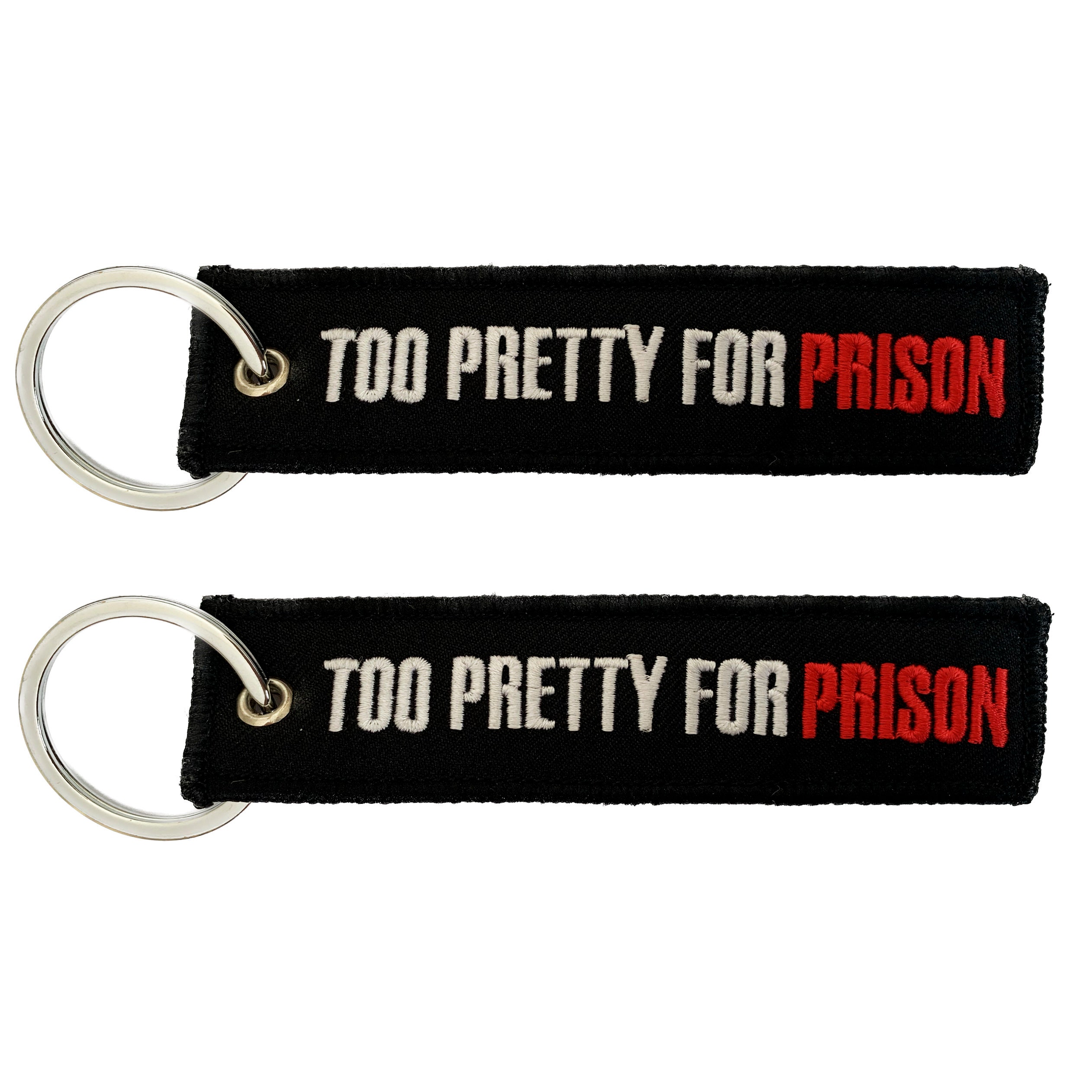 Too Pretty for Prison Motorcycle Keychain Jet Tag Key Tag Motorbike ...