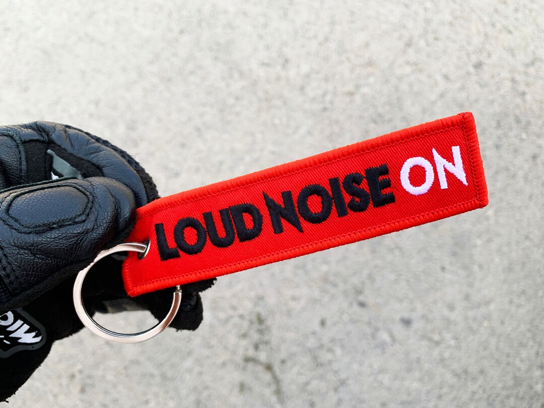 Loud Noise on Motorcycle Keychain Jet Tag Key Tag Motorbike Biker Gift ...