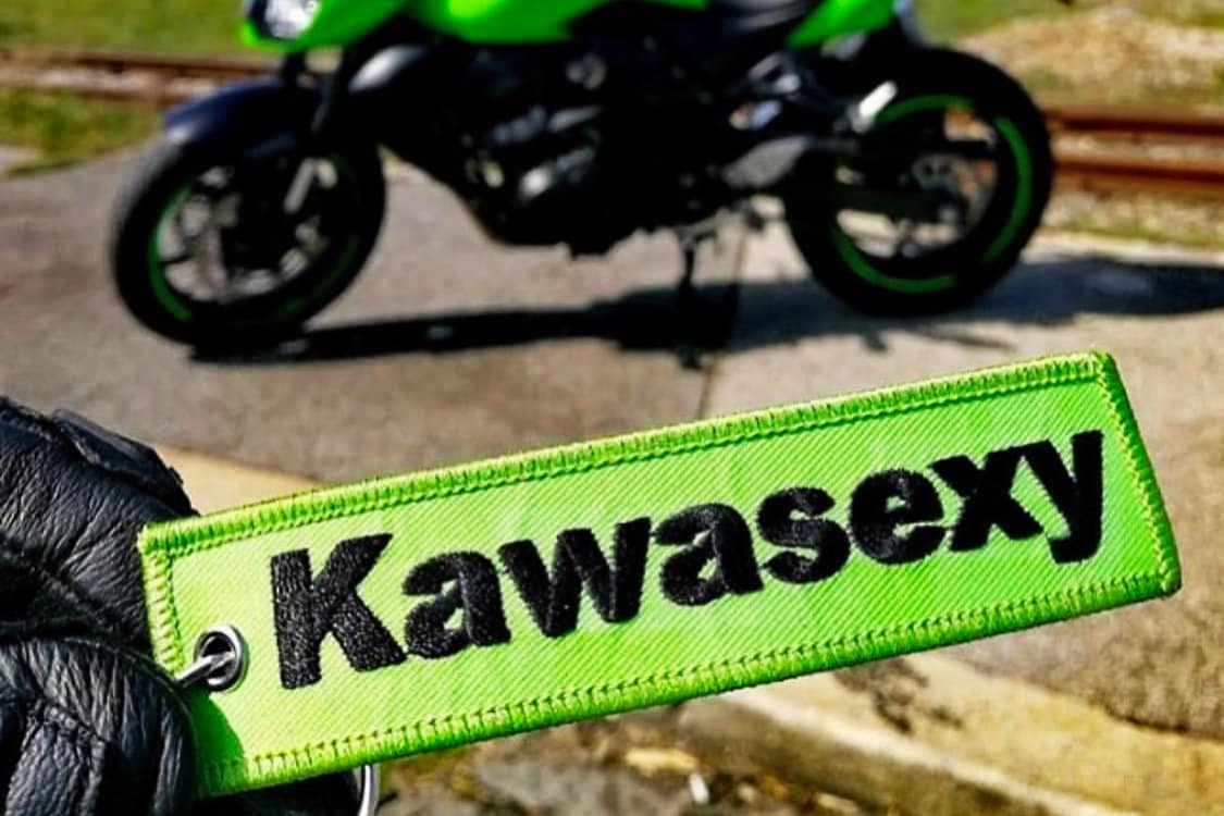 Kawasexy Kawasaki Keychain Motorcycle Jet Tag Key Tag Motorbike Biker ...