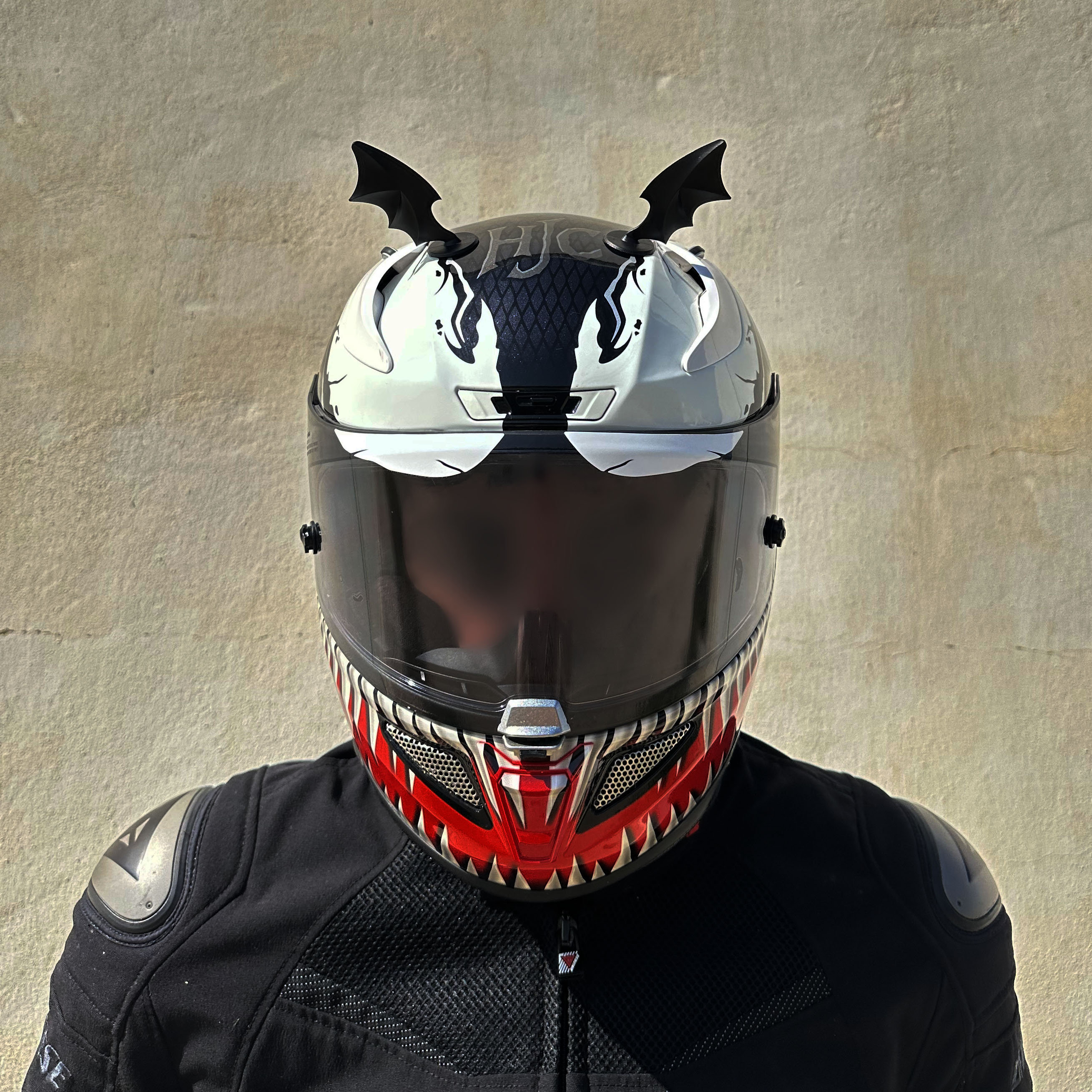 Demon Helmet Wings - Motorcycle Helmet Accessory, Devil Wings, Bat ...