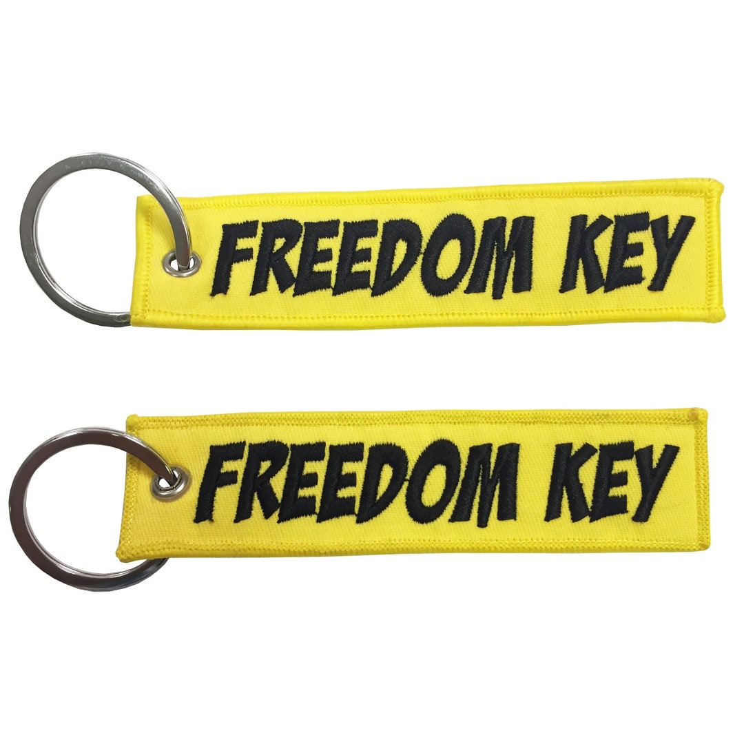 Freedom Key Motorcycle Keychain Jet Tag Key Tag Motorbike Biker Gift ...